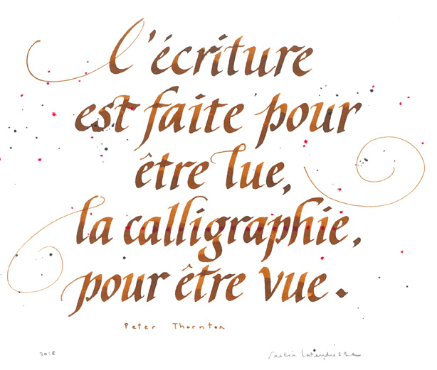 Les ateliers C » Calligraphie
